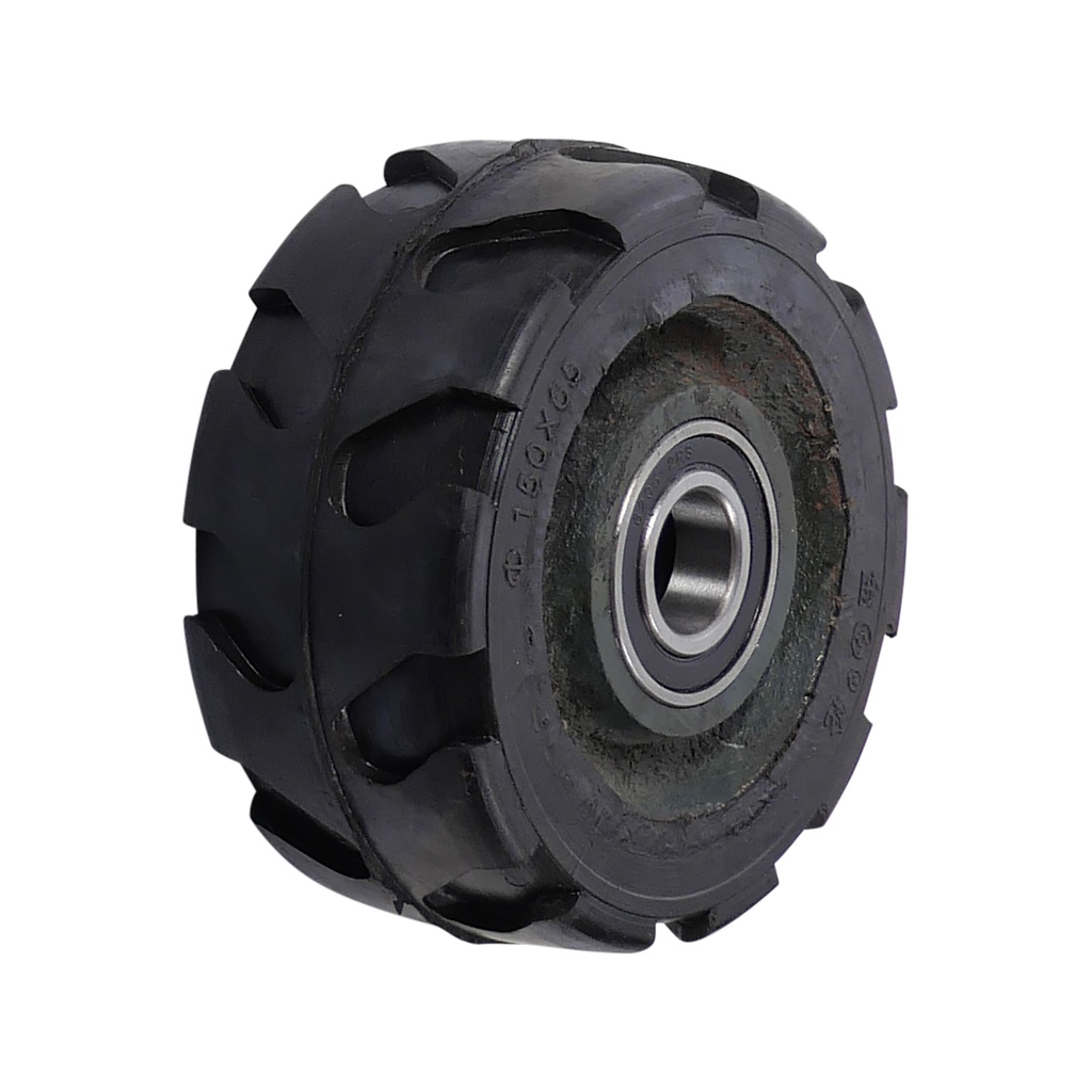 Loose wheel 150 x 65mm massive rubber | Valkenpower